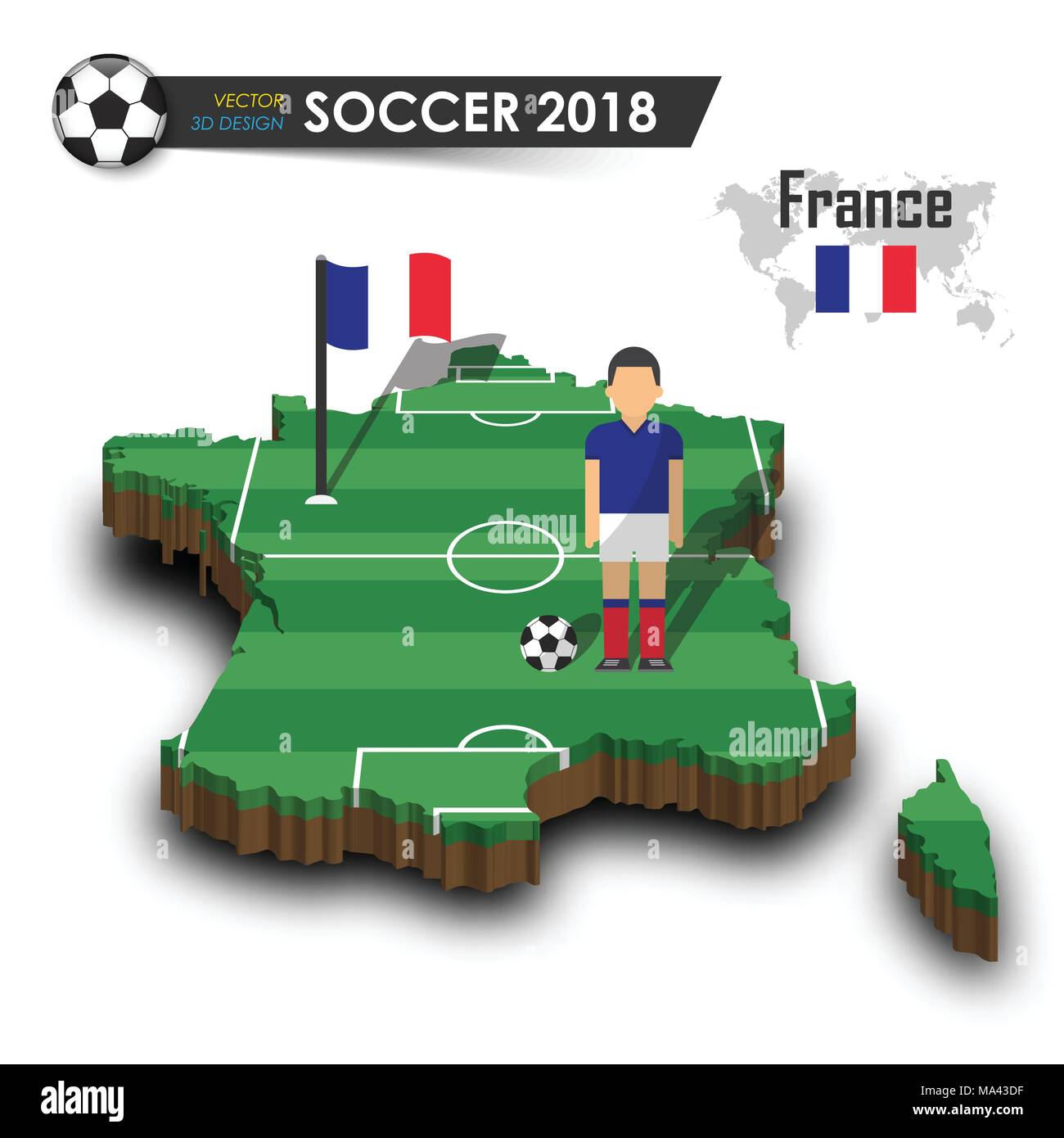 World cup russia map infographic hi-res stock photography and images ...
