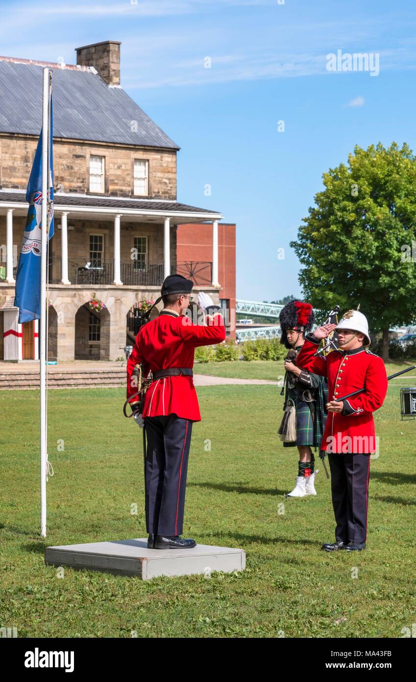The changing of the guards on Officers' Square in Fredericton, Canada ...