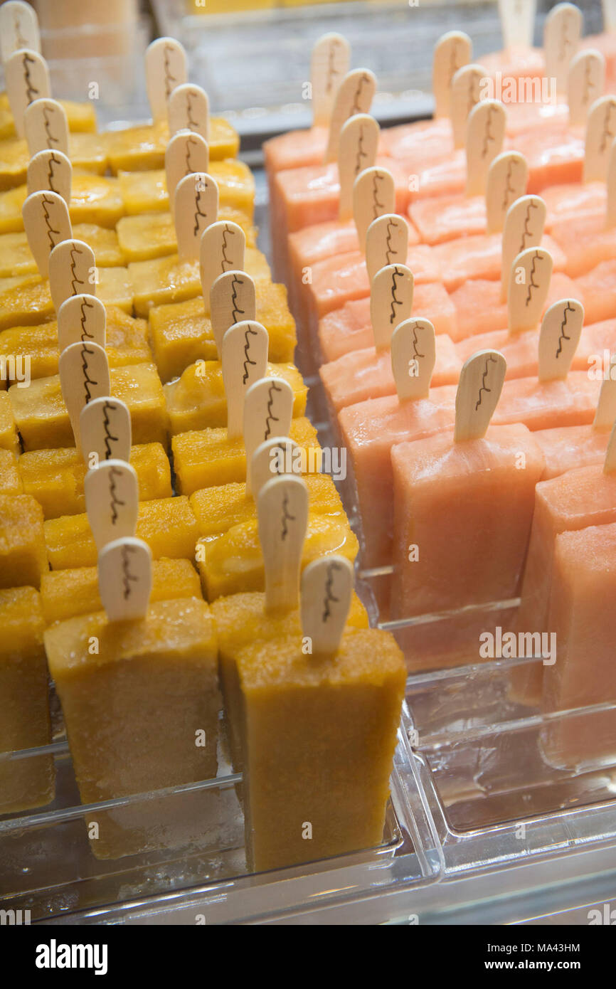 Homemade ice lollies from Lolo Polos in the trendy Malasana ...