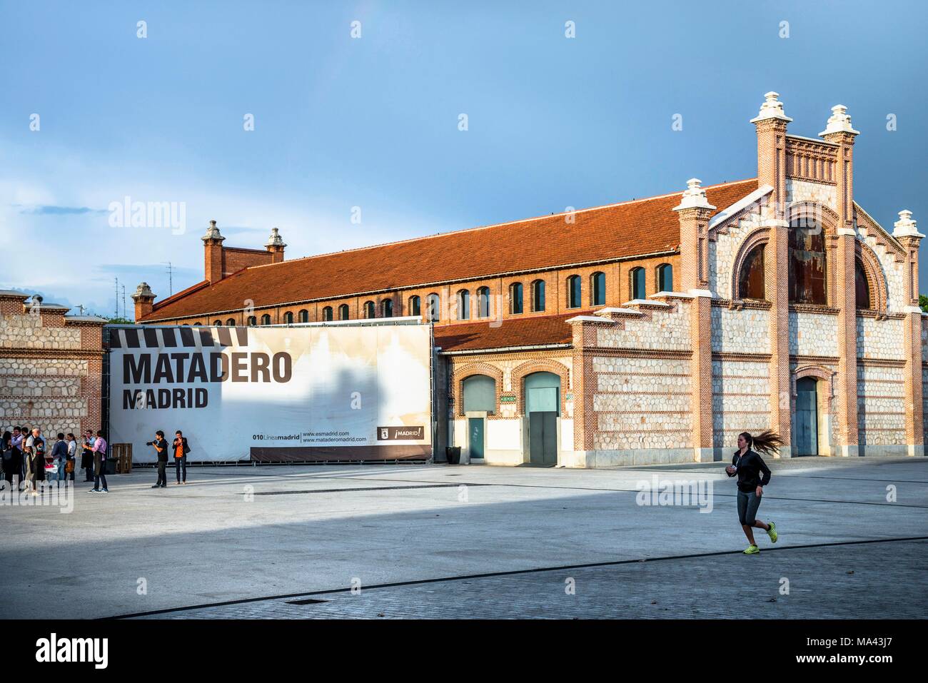 The area in front of the Matadero cultural centre in Madrid, Spain ...