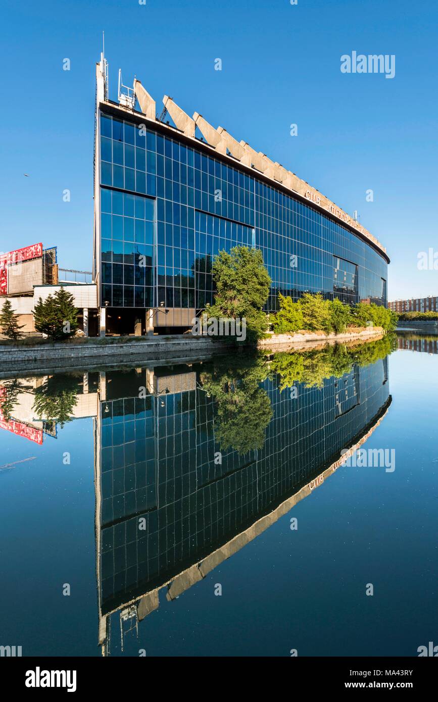 The Estadio Vicente Calderon, the stadium of Atlético Madrid in Madrid ...