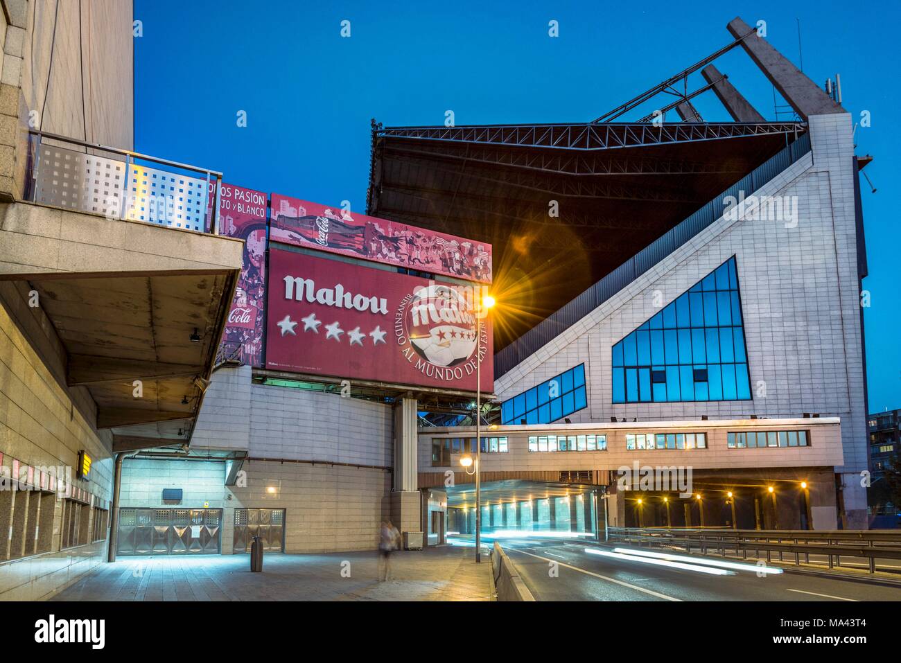 The Estadio Vicente Calderon, the stadium of Atlético Madrid in Madrid ...