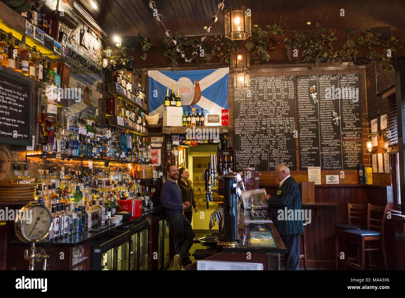 'Teuchters Landing', a bar in the Shore area of Leith in Edinburgh ...