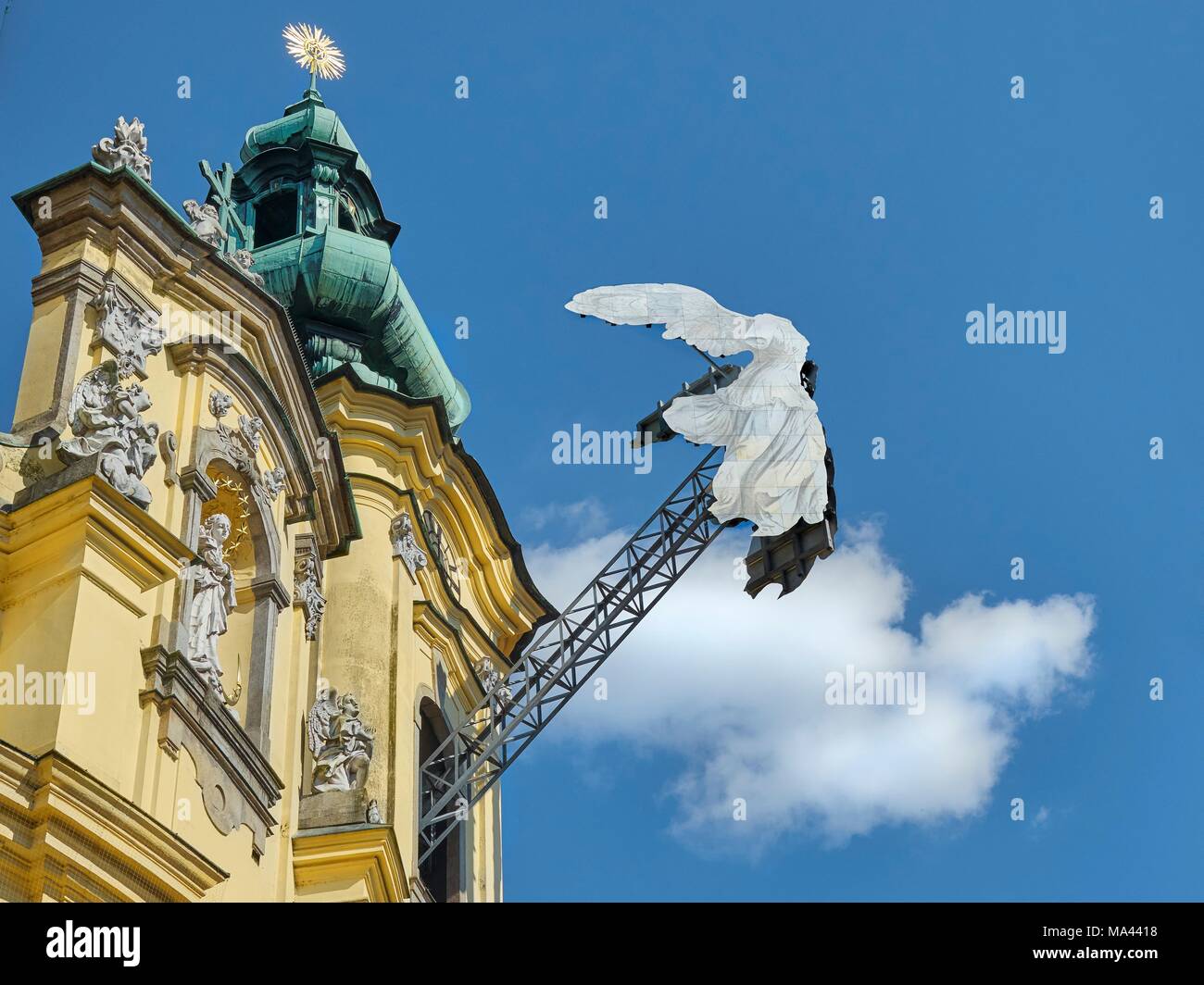 The Ursuline Church in Linz, Austria Stock Photo - Alamy