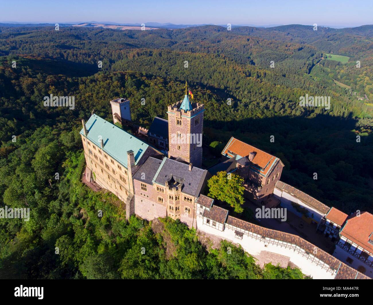 View of the Wartburg castle in Thuringia, Germany Stock Photo - Alamy