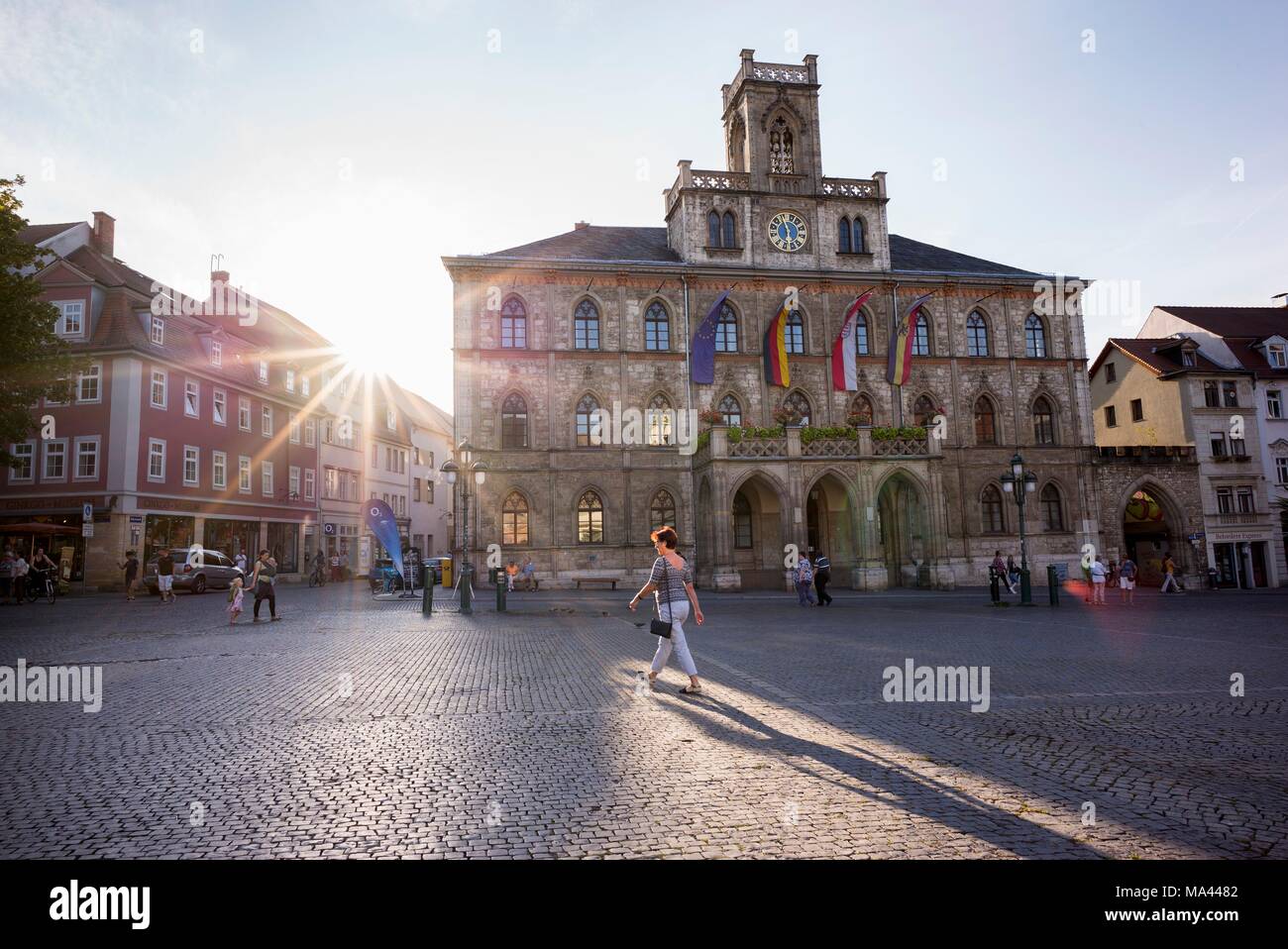 The town hall in Weimar, Thuringia, Germany Stock Photo - Alamy