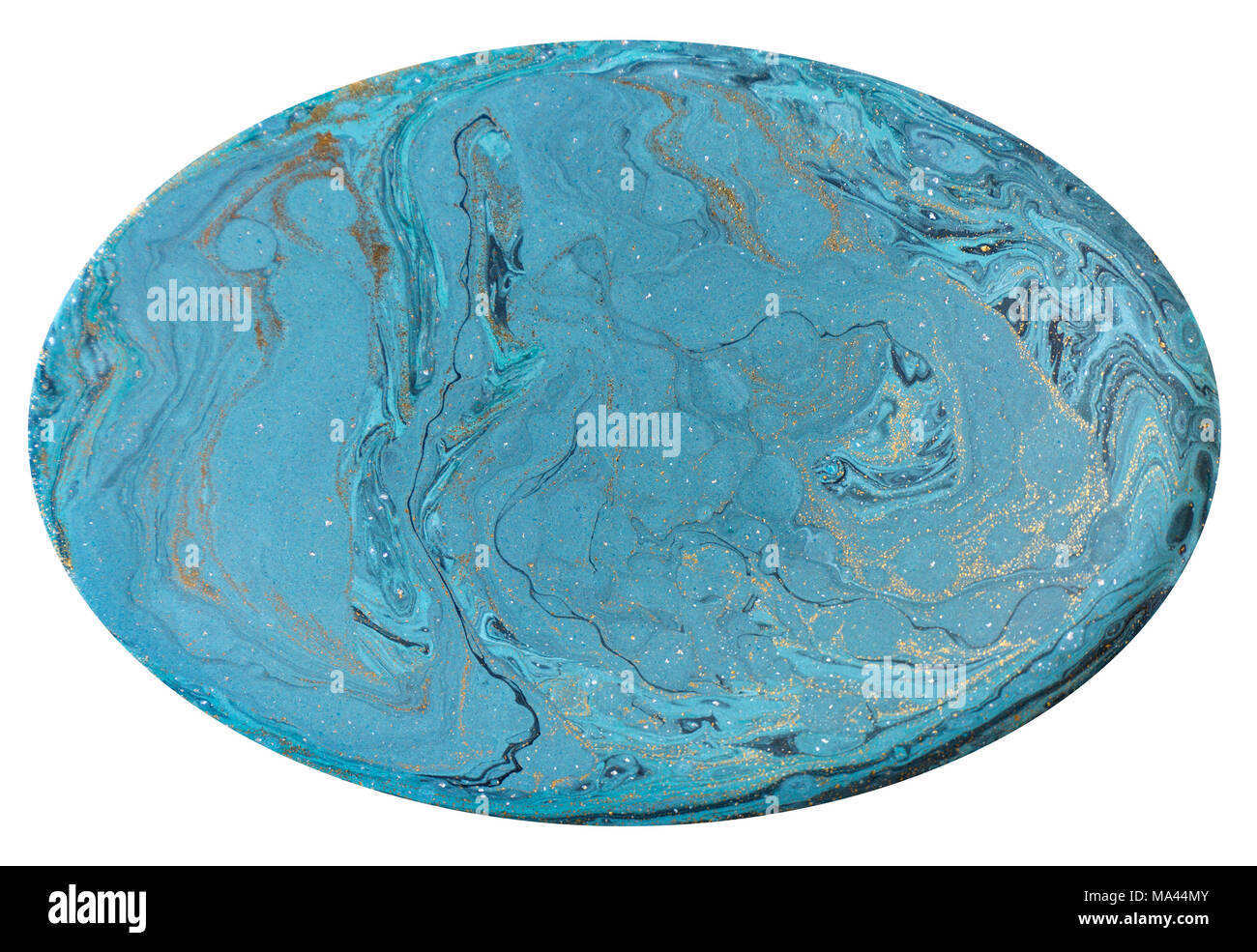Blue and gold marble background Cut Out Stock Images & Pictures - Alamy