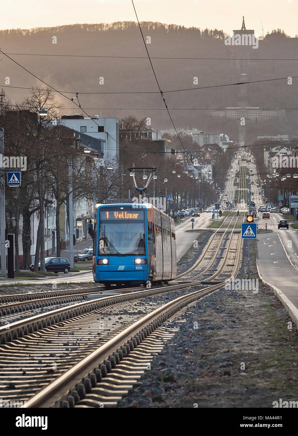 A tram in Kassel, Germany Stock Photo - Alamy