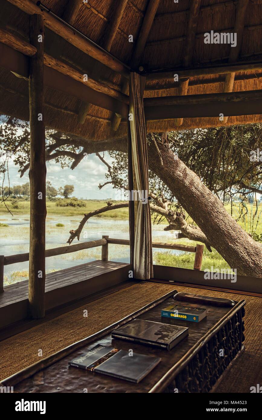 Kings Pool Camp in the Okavango Delta, Botswana, Africa Stock Photo - Alamy