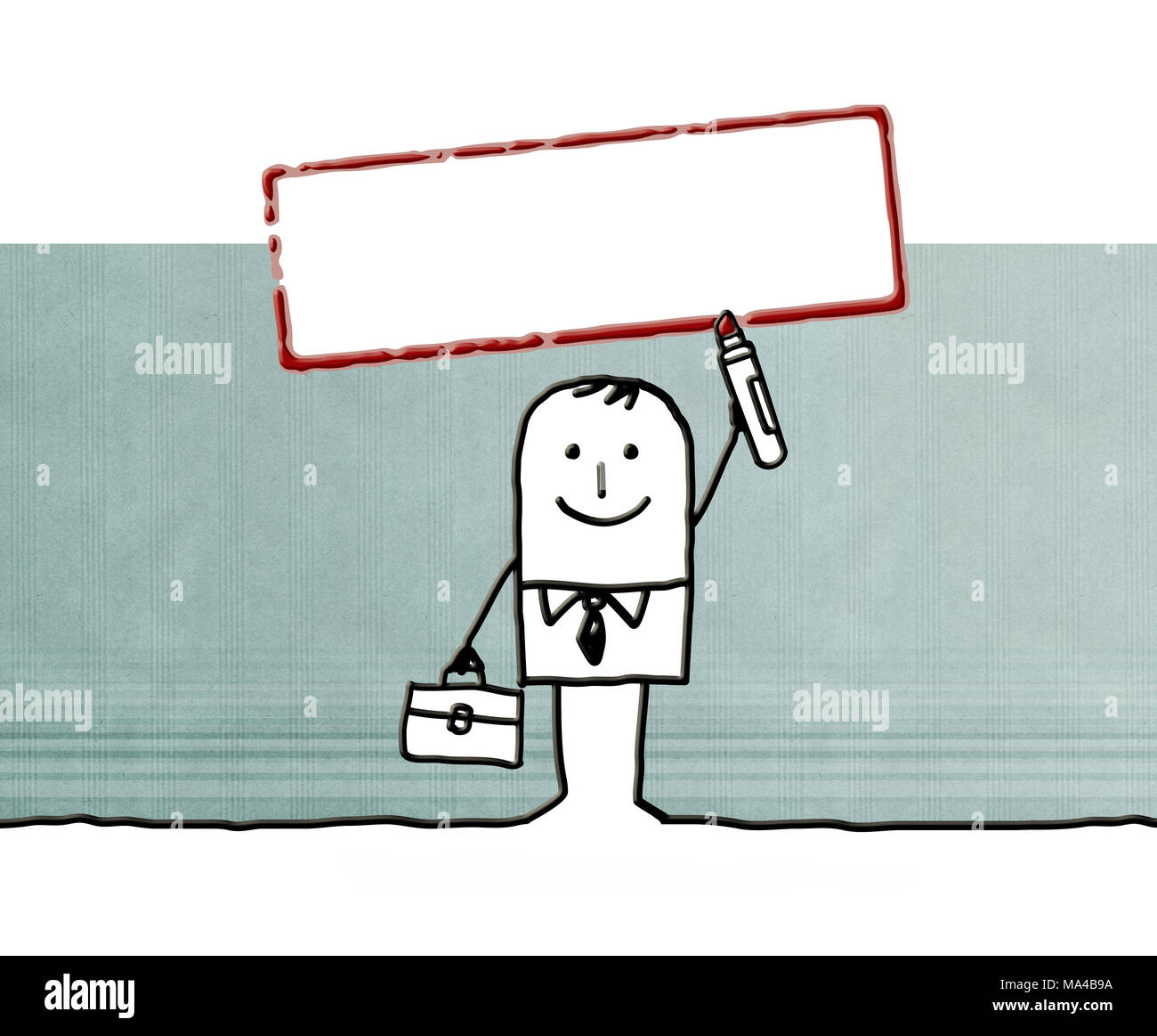 Cartoon business writing hi-res stock photography and images - Alamy
