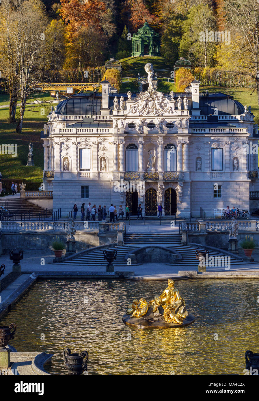 Linderhof palace and its park hi-res stock photography and images - Alamy