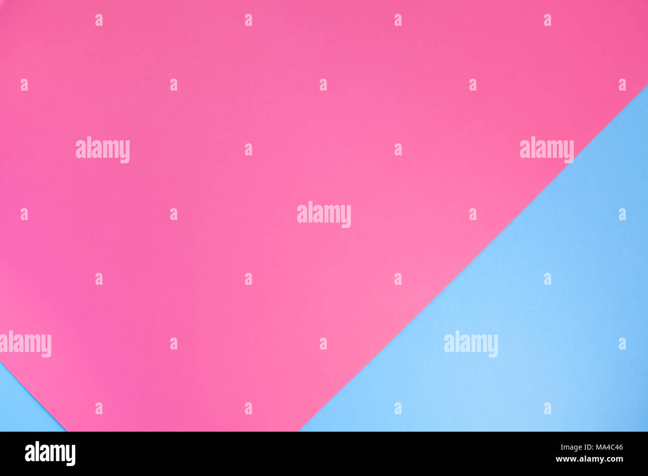 Blue and pink pastel color paper geometric flat lay background texture ...