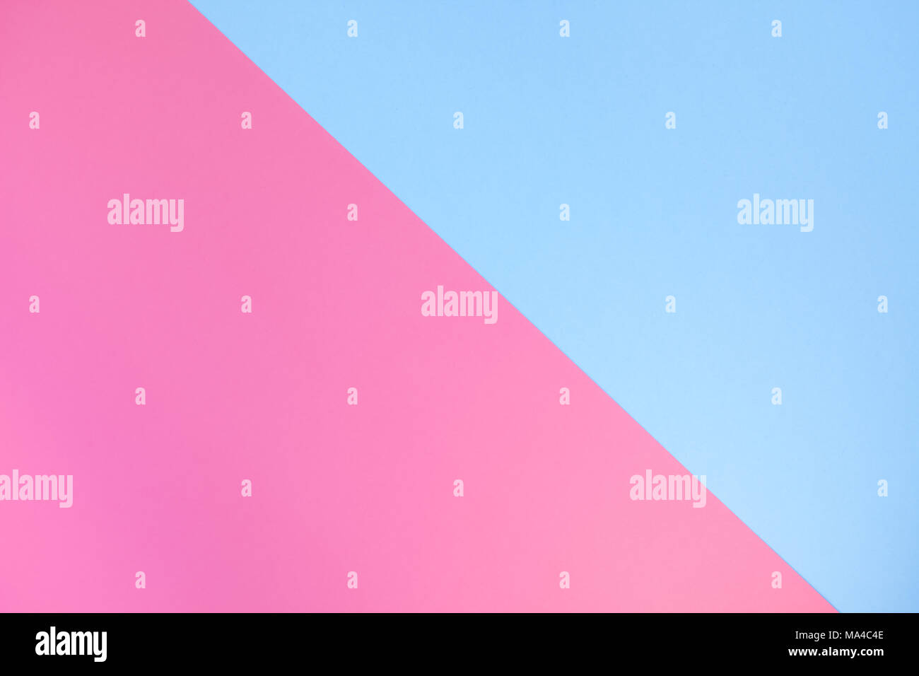 Blue and pink pastel color paper geometric flat lay background texture ...