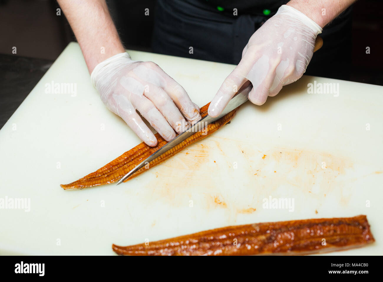 Chef cutting chef cooking food kitchen restaurant cutting cook working ...