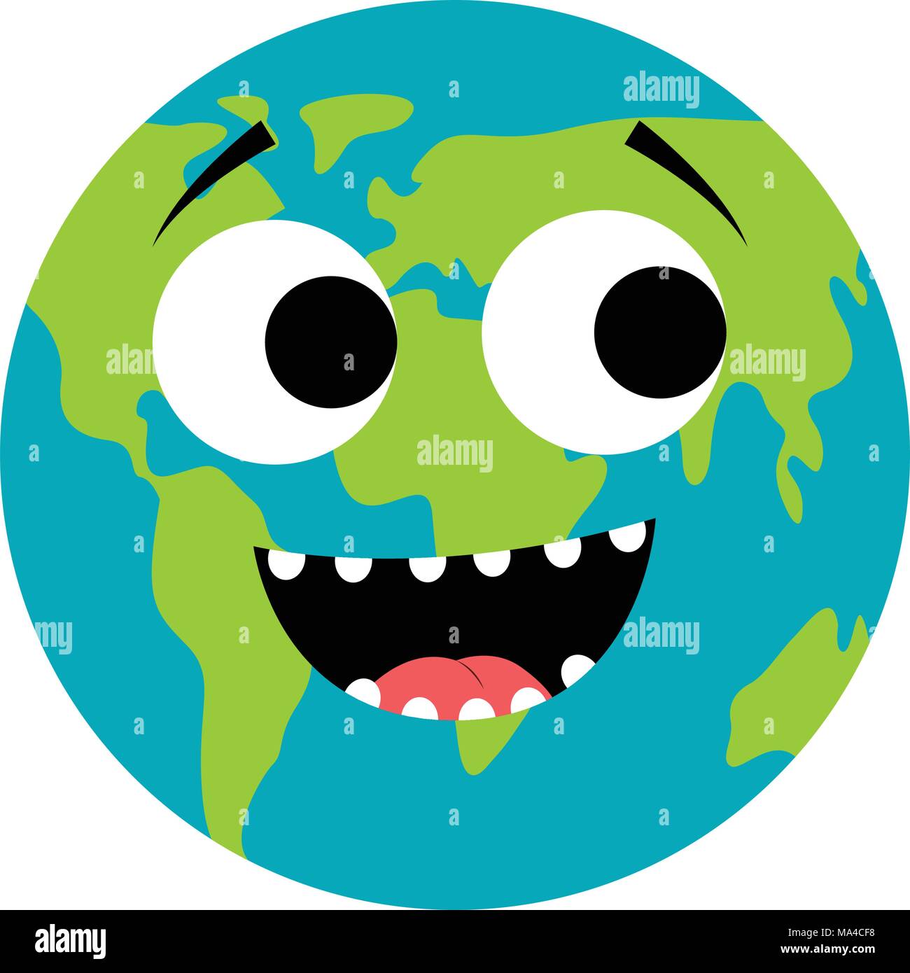 Happy earth emote. Earth day Stock Vector Image & Art - Alamy