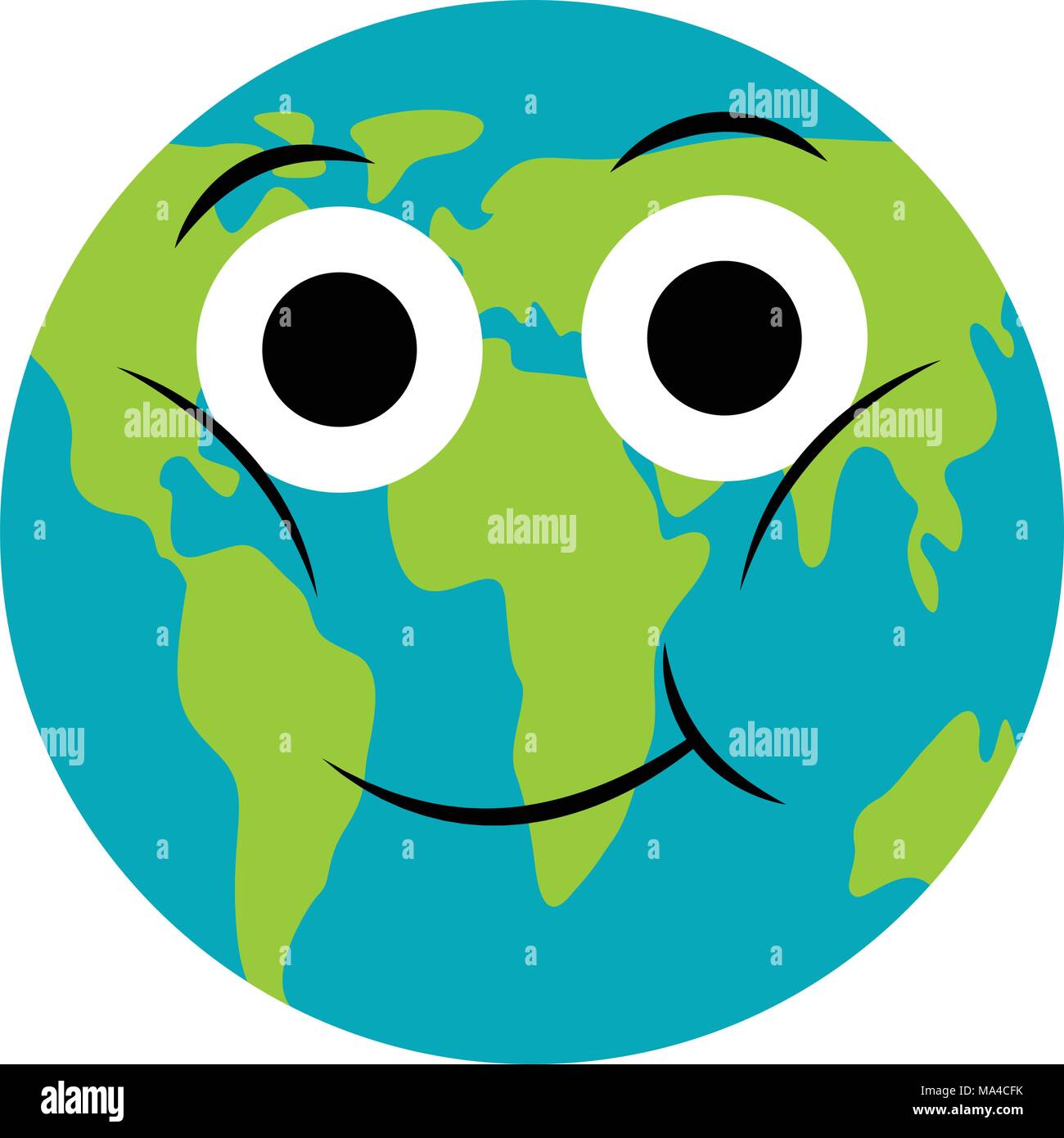 Happy earth emote. Earth day Stock Vector Image & Art - Alamy