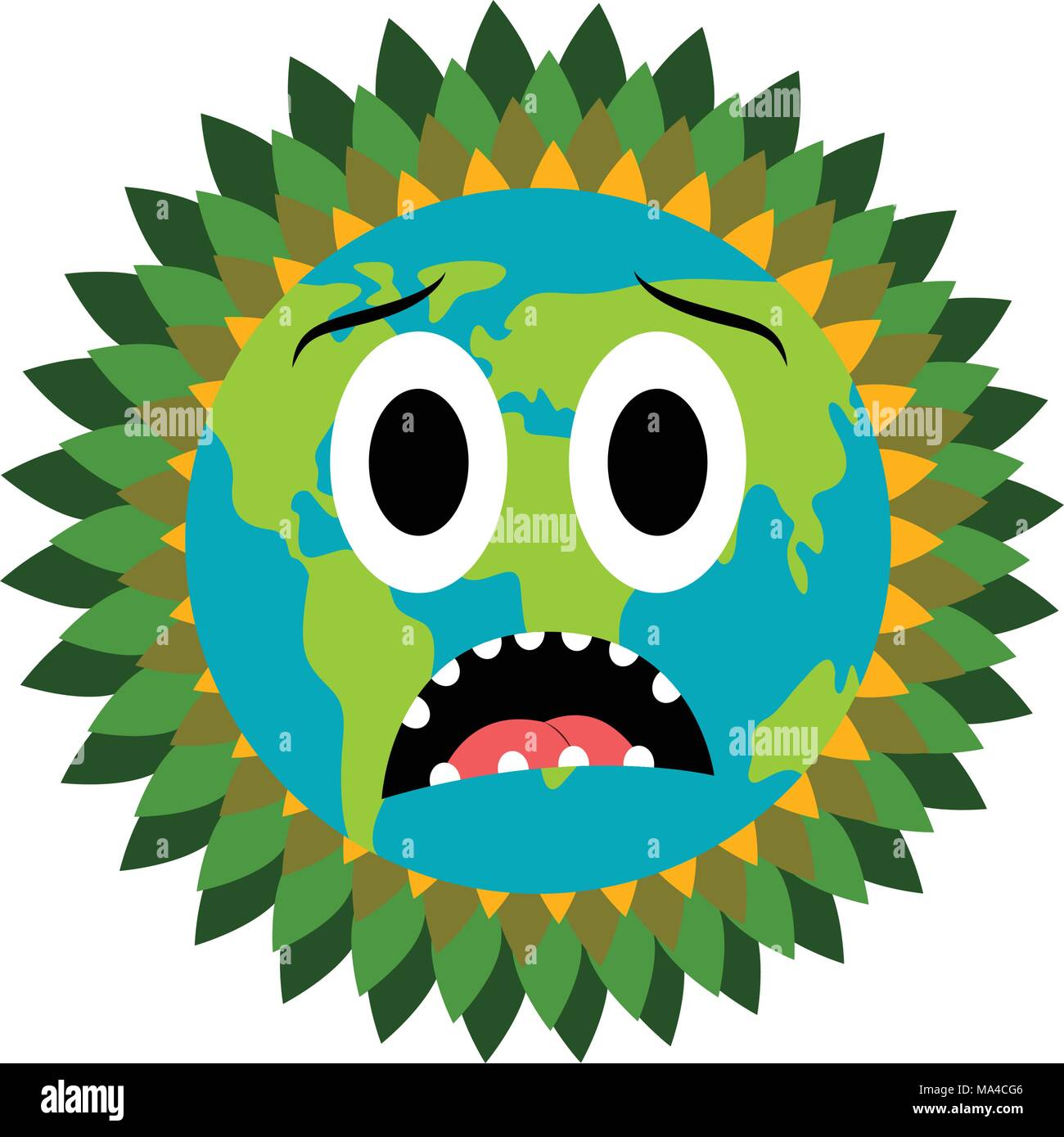 Sadness map Stock Vector Images - Alamy