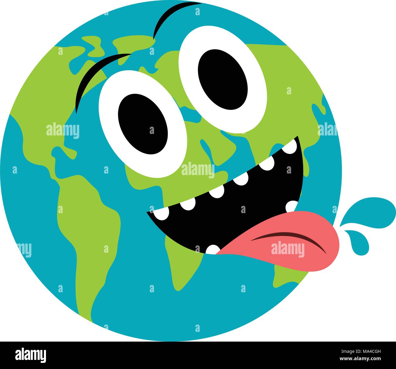 Happy earth emote. Earth day Stock Vector Image & Art - Alamy