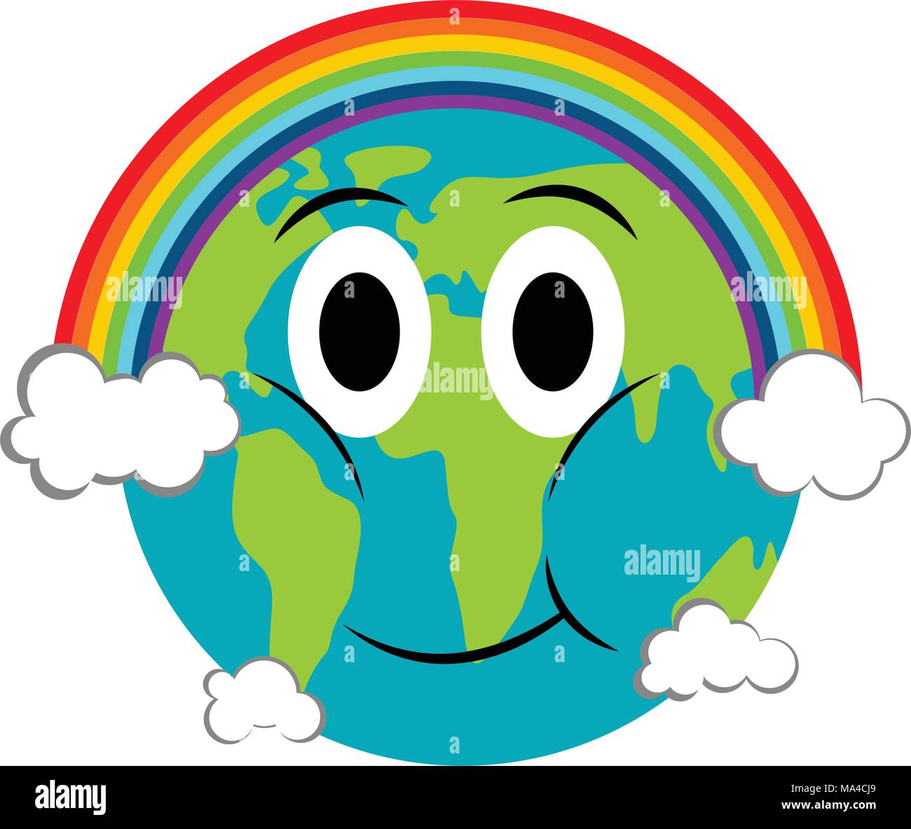 Happy earth emote. Earth day Stock Vector Image & Art - Alamy