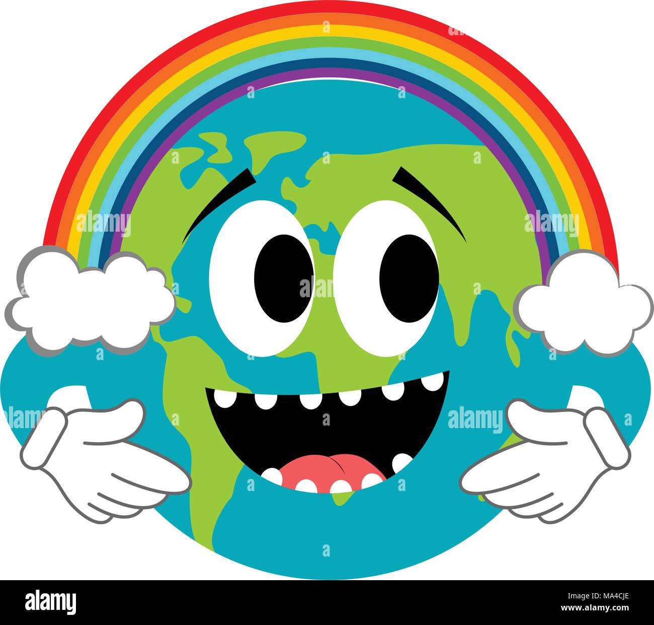 Happy earth emote. Earth day Stock Vector Image & Art - Alamy