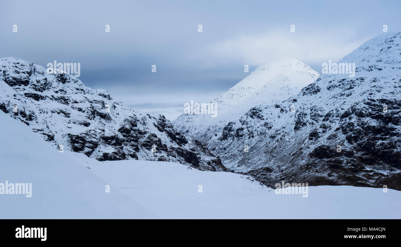 The munro, ben more, in the scottish highlands in the winter Stock ...