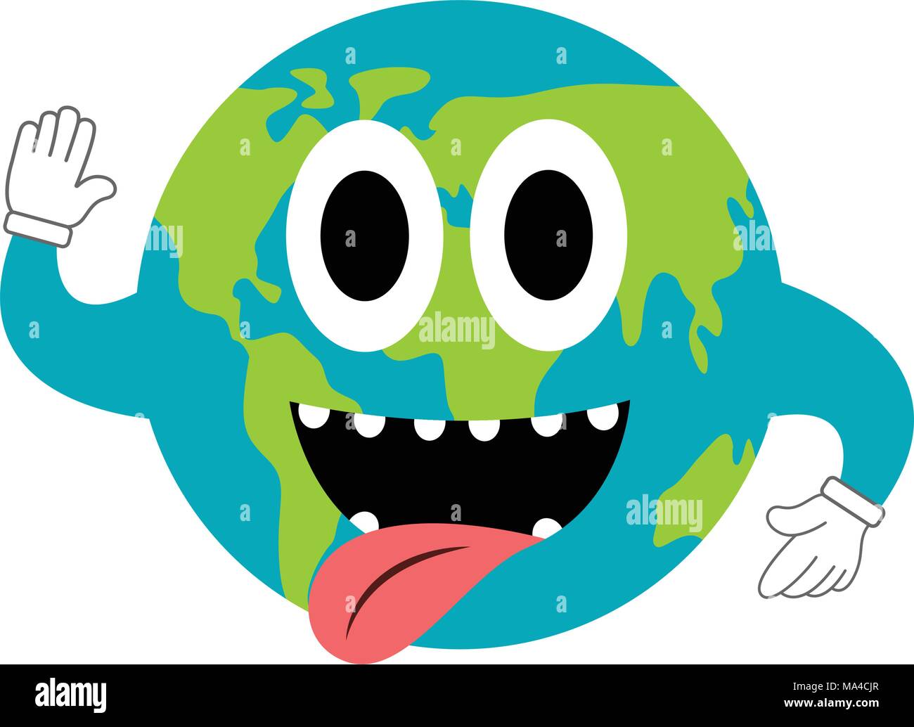 Happy earth emote. Earth day Stock Vector Image & Art - Alamy