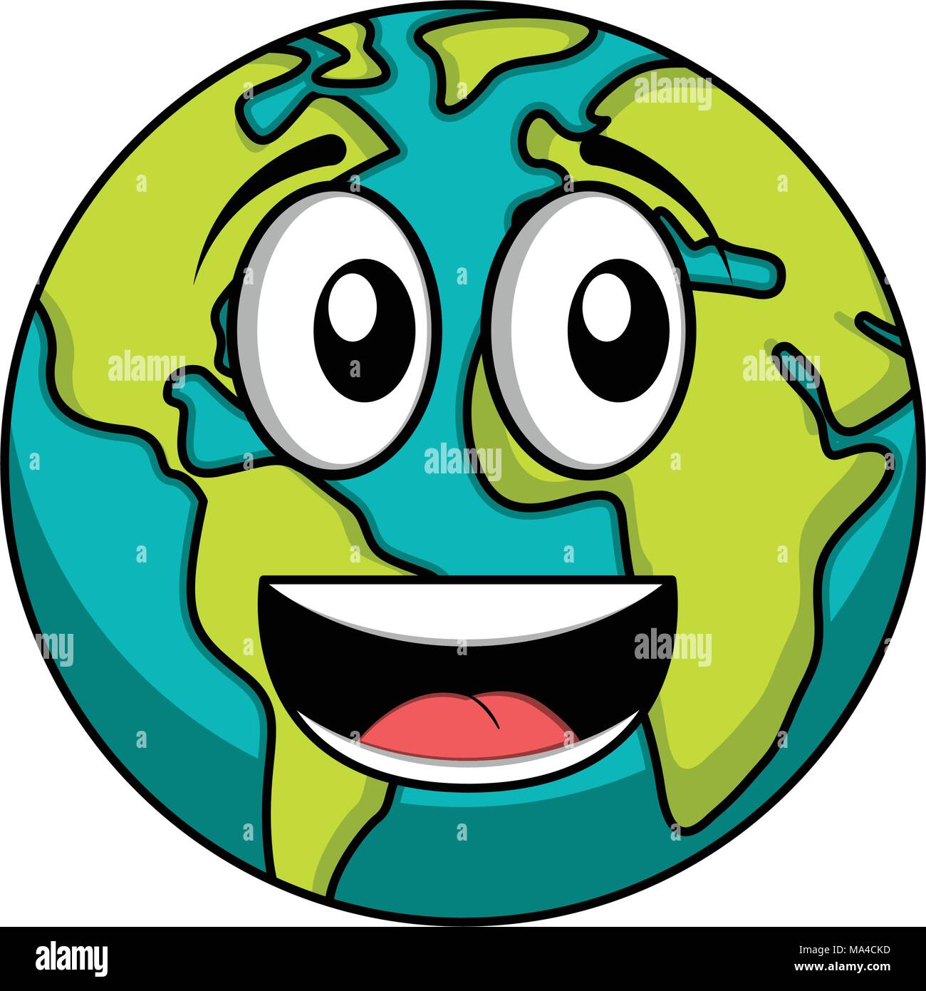 Happy earth emote. Earth day Stock Vector Image & Art - Alamy
