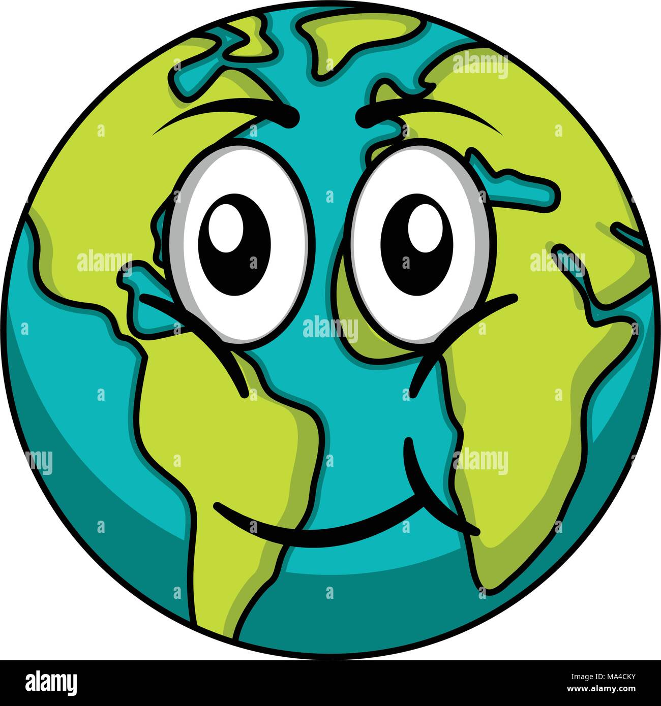 Happy earth emote. Earth day Stock Vector Image & Art - Alamy