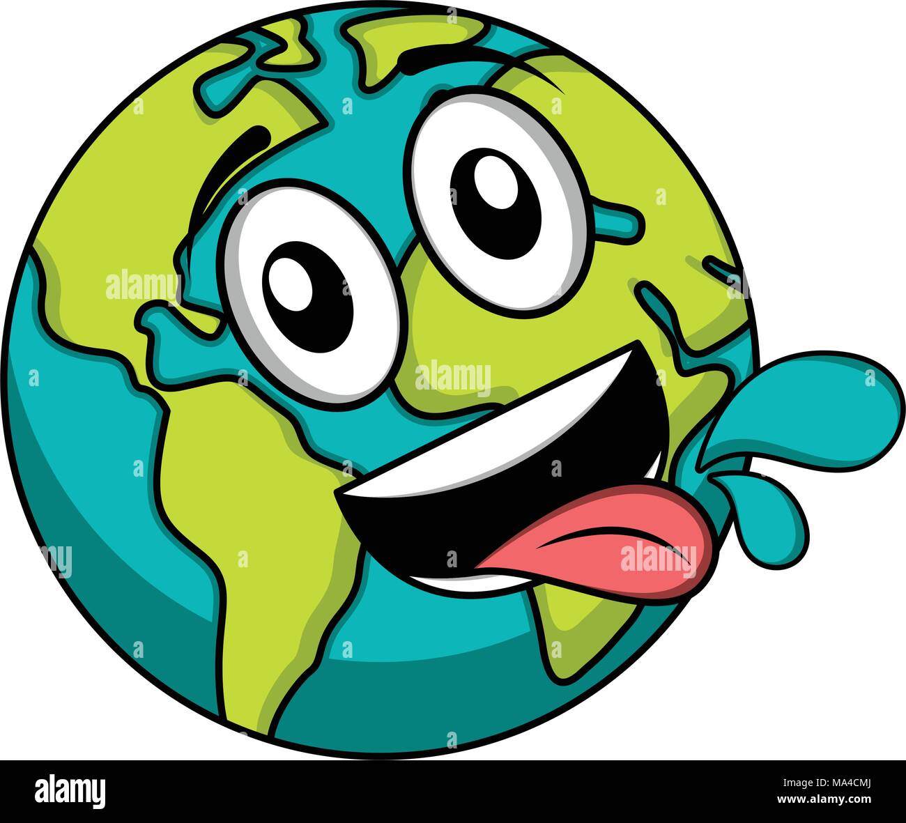 Happy earth emote. Earth day Stock Vector Image & Art - Alamy