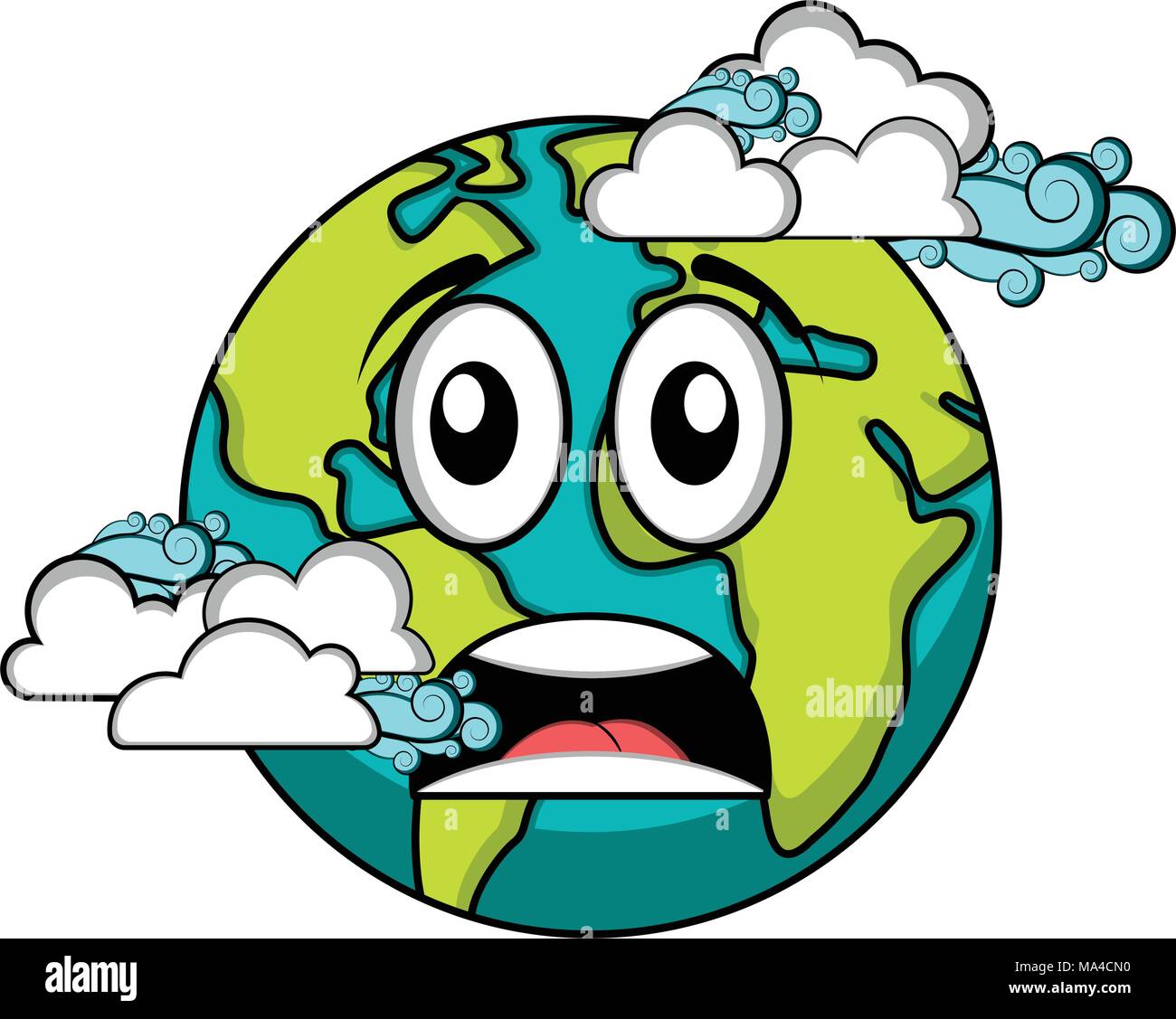 Sadness map Stock Vector Images - Alamy