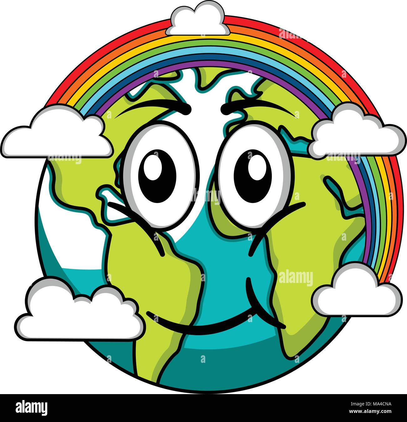 Happy earth emote. Earth day Stock Vector Image & Art - Alamy