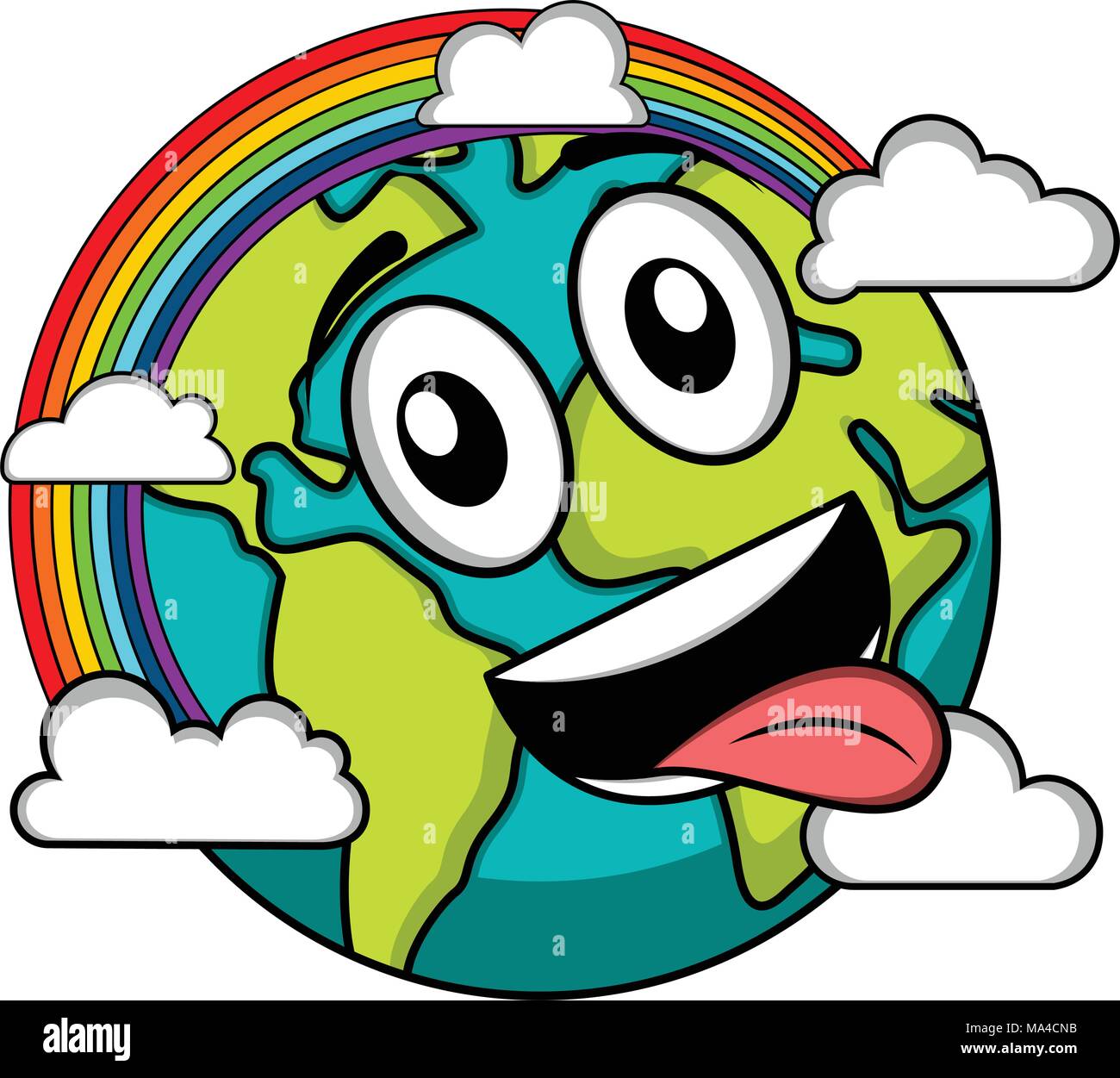 Happy earth emote. Earth day Stock Vector Image & Art - Alamy