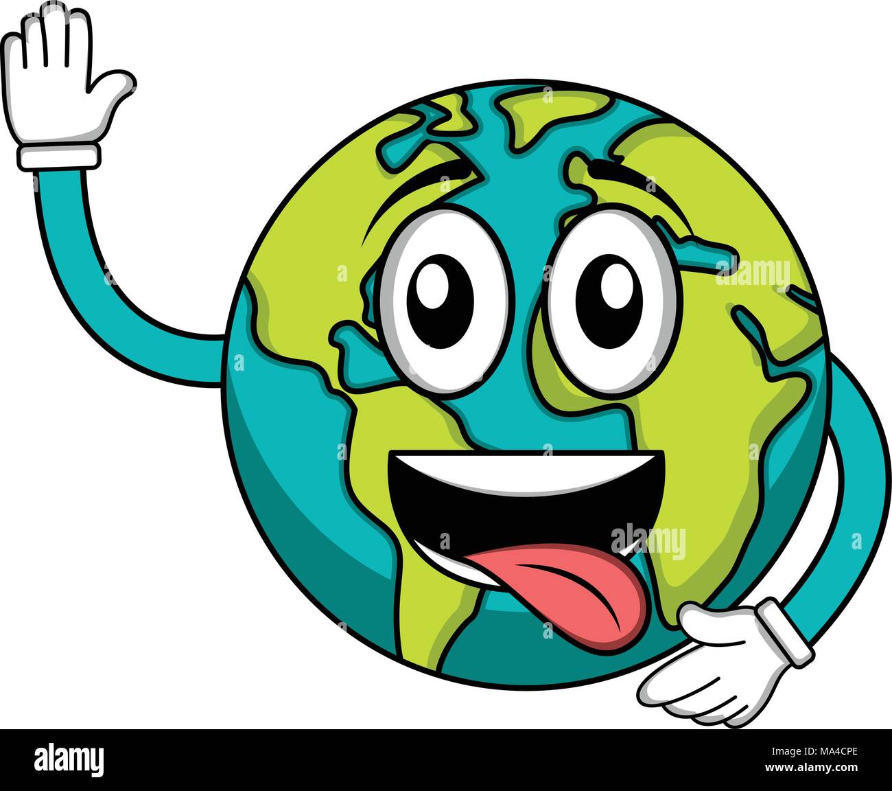 Happy earth emote. Earth day Stock Vector Image & Art - Alamy