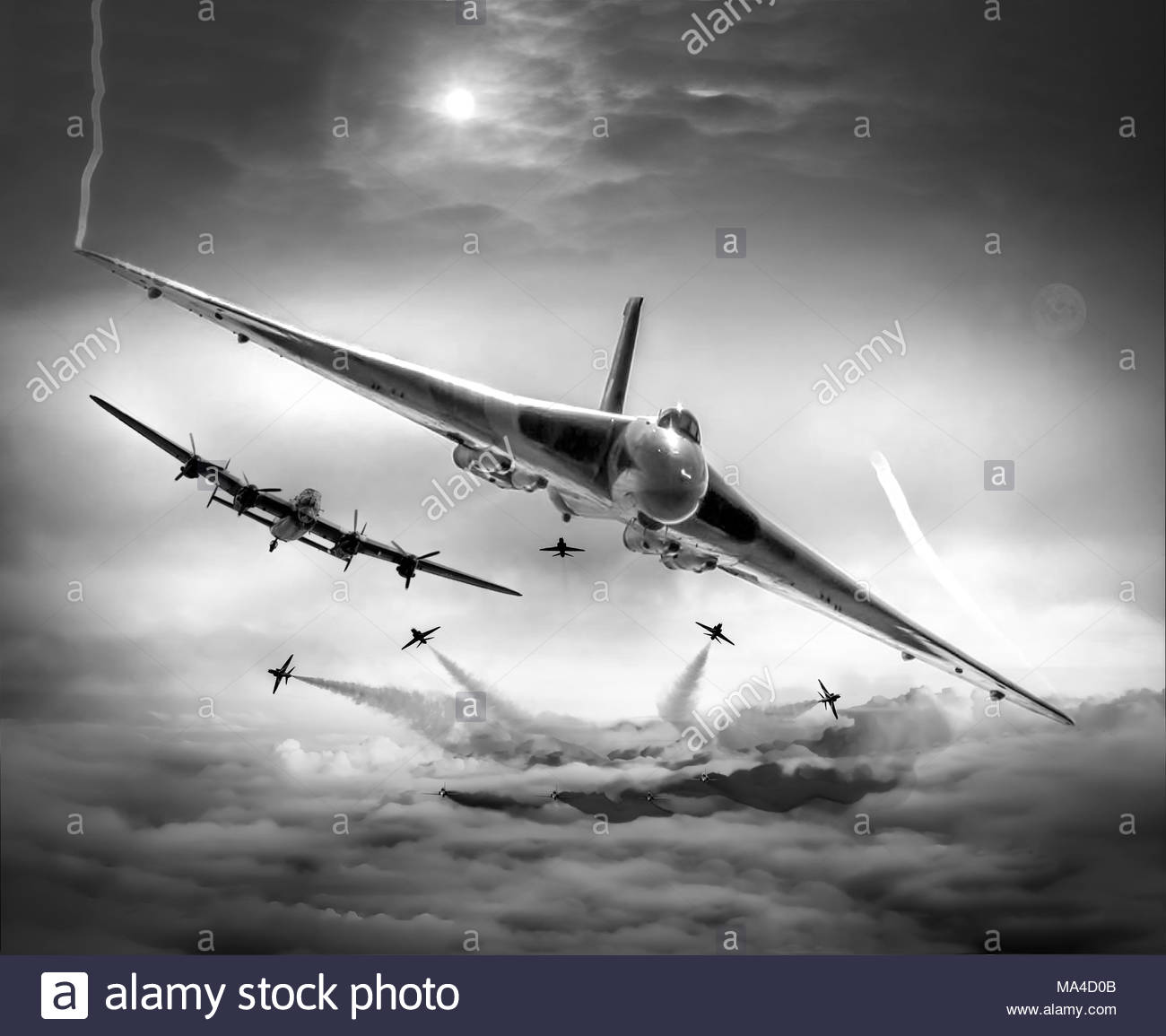 Avro Lancaster Black and White Stock Photos & Images - Alamy