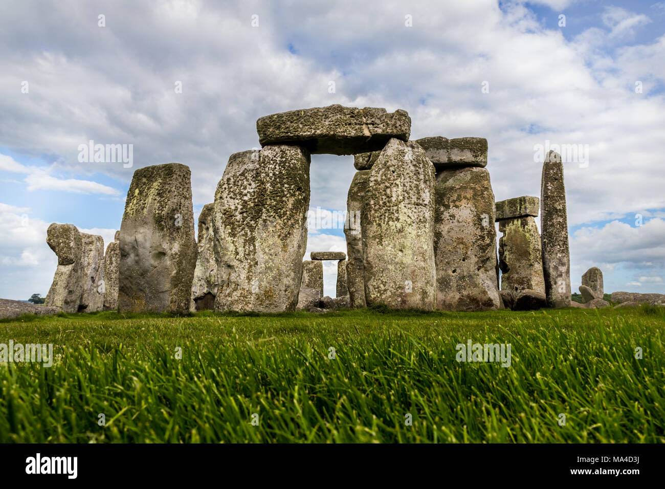 Stonehenge from a ground level perspective Stock Photo - Alamy