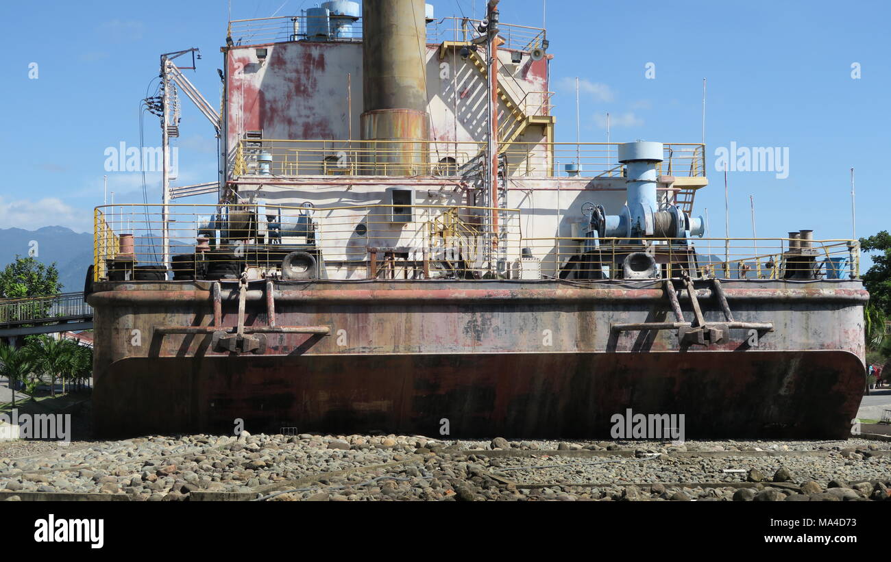 PLTD Apung 1 power generator - a 2,600 ton barge that washed about five ...