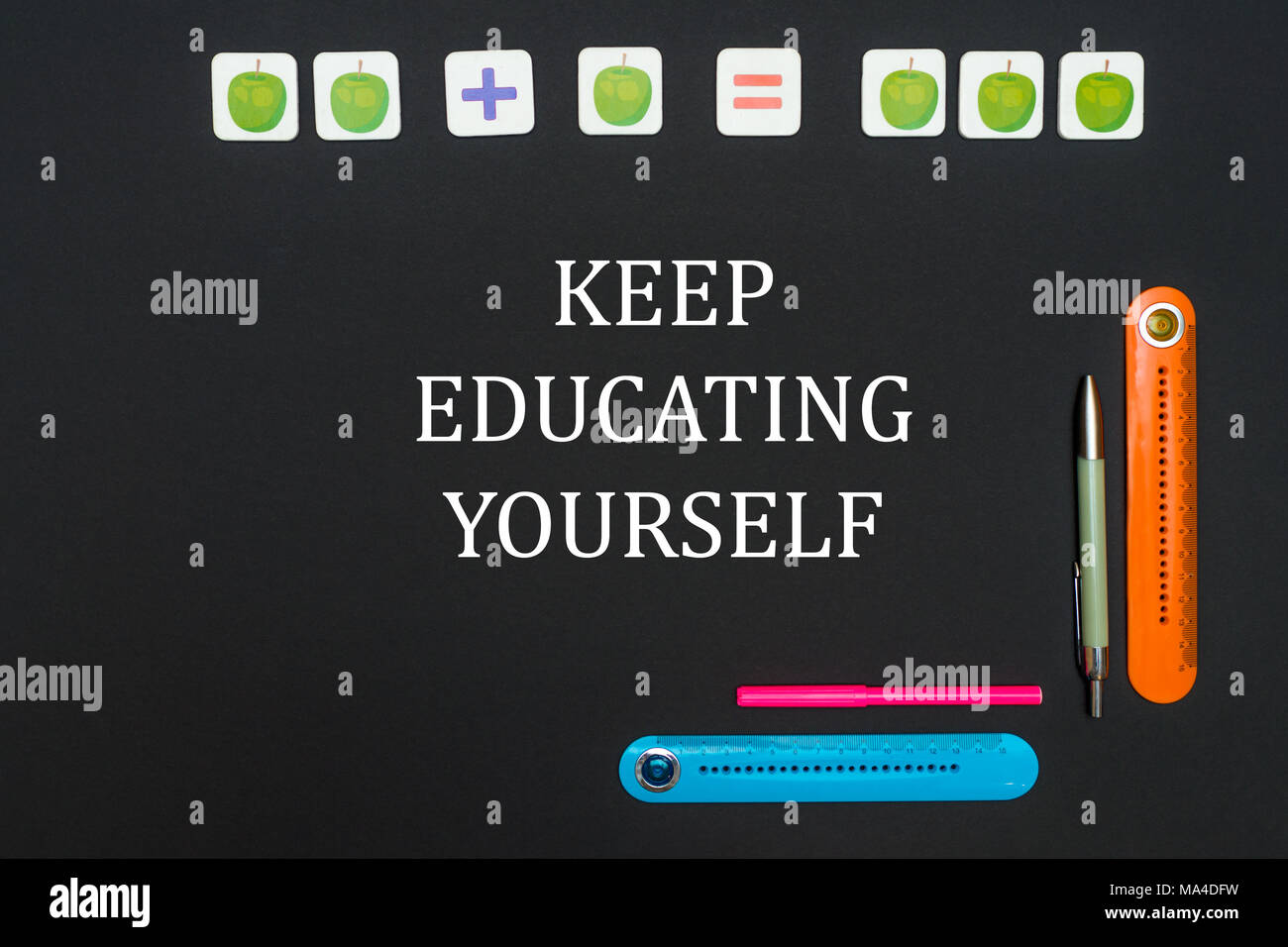 Keep education yourself hi-res stock photography and images - Alamy