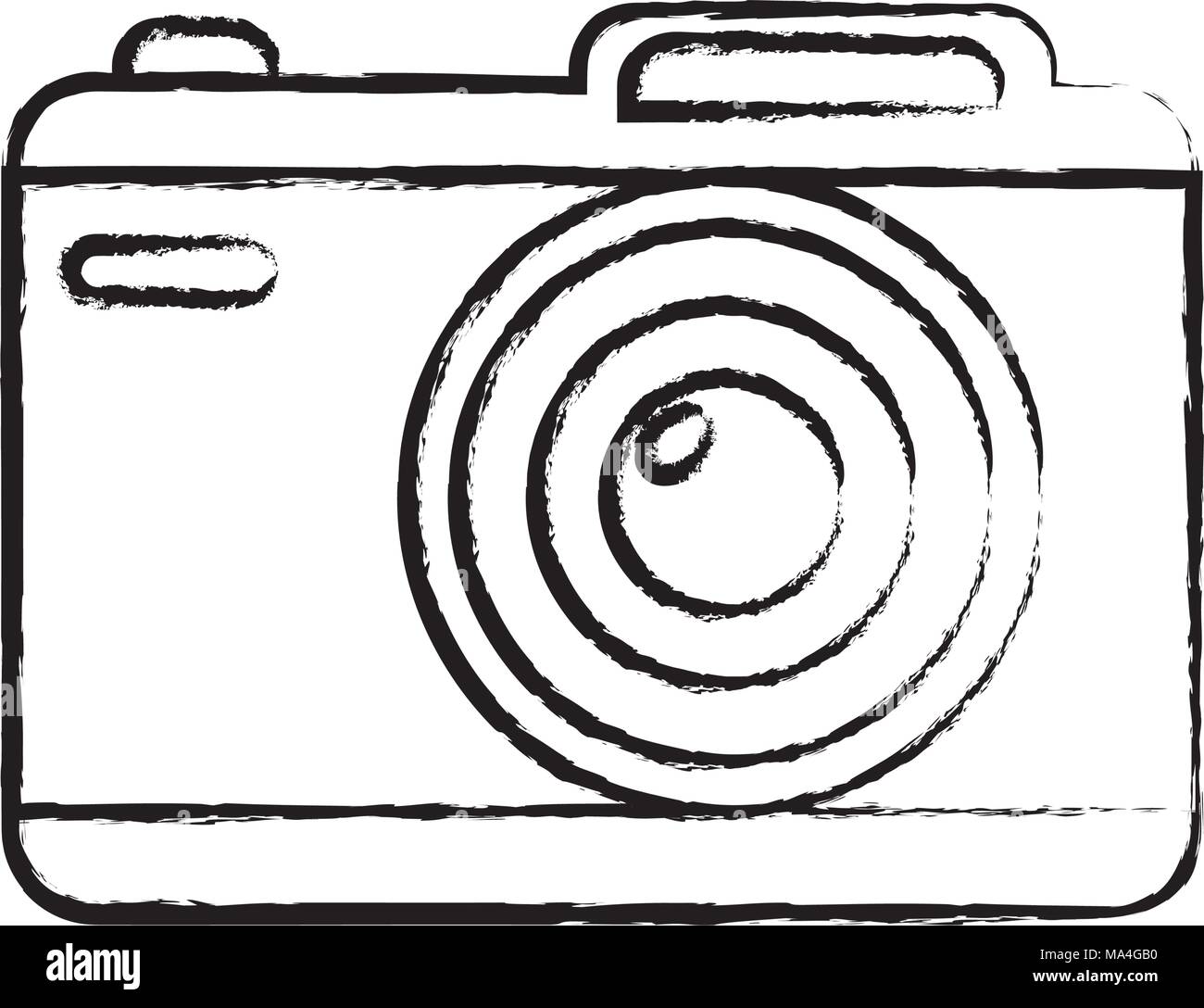 Photographic Camera Sketch Clipart