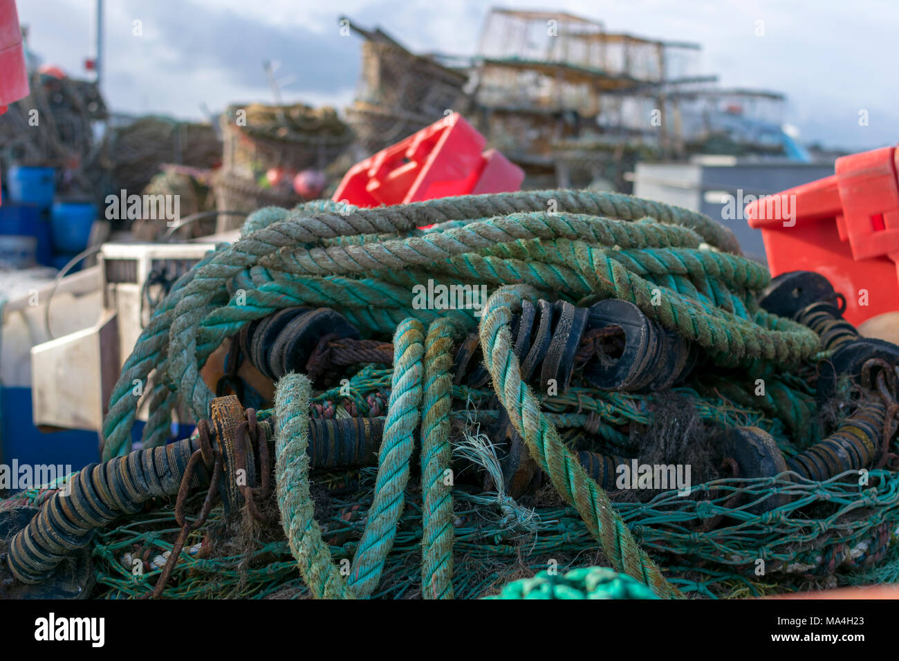 Cuttlefish pots hi-res stock photography and images - Alamy