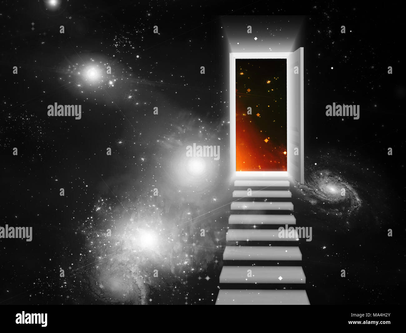 Step stair doorway door inside hi-res stock photography and images - Alamy