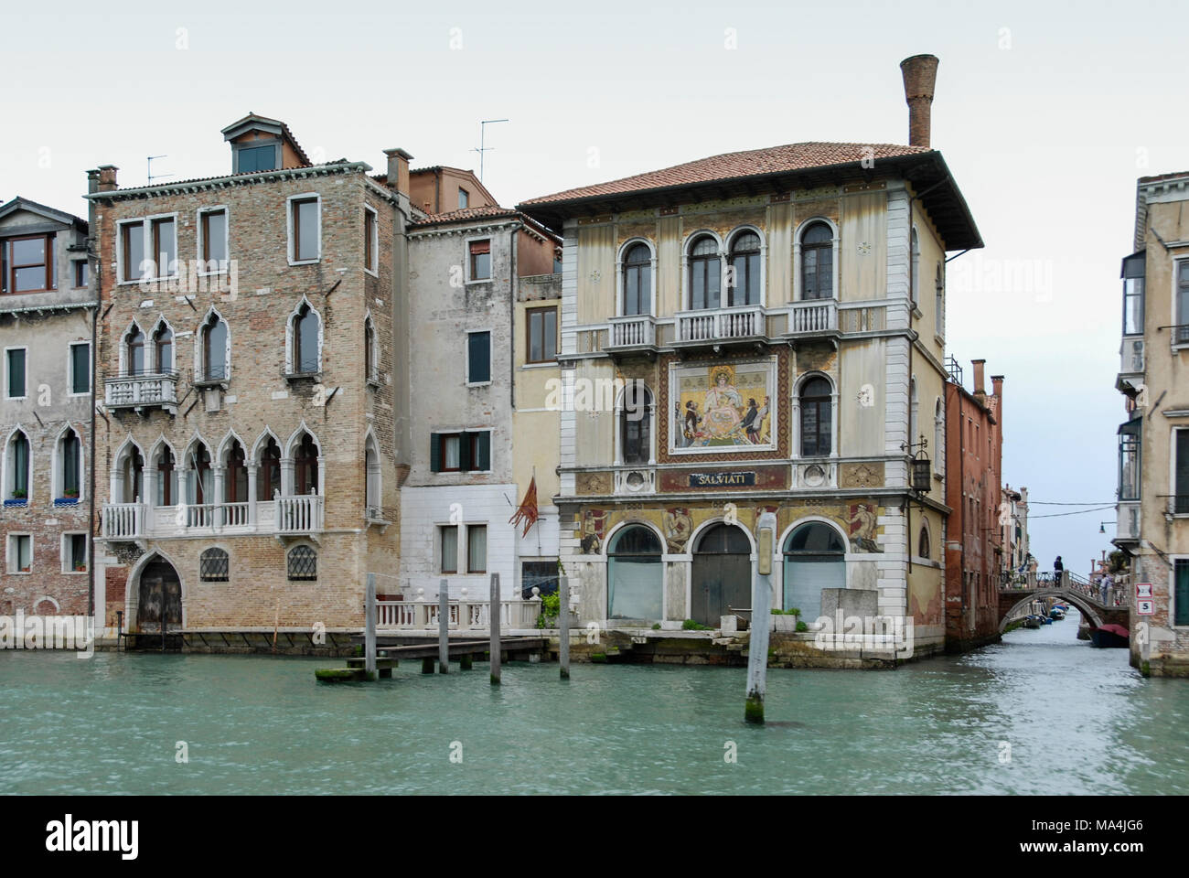 Colorful facades of old medieval and historical houses along Grand ...