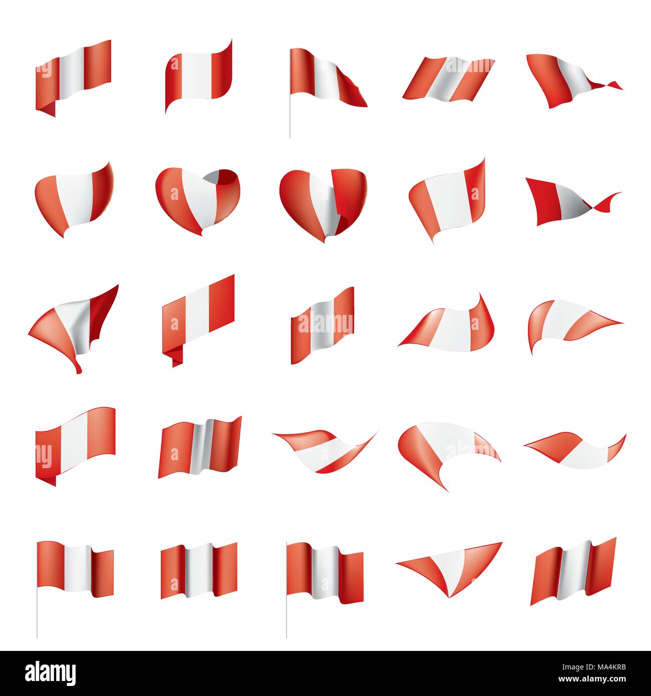 Peru flag, vector illustration Stock Vector Image & Art - Alamy