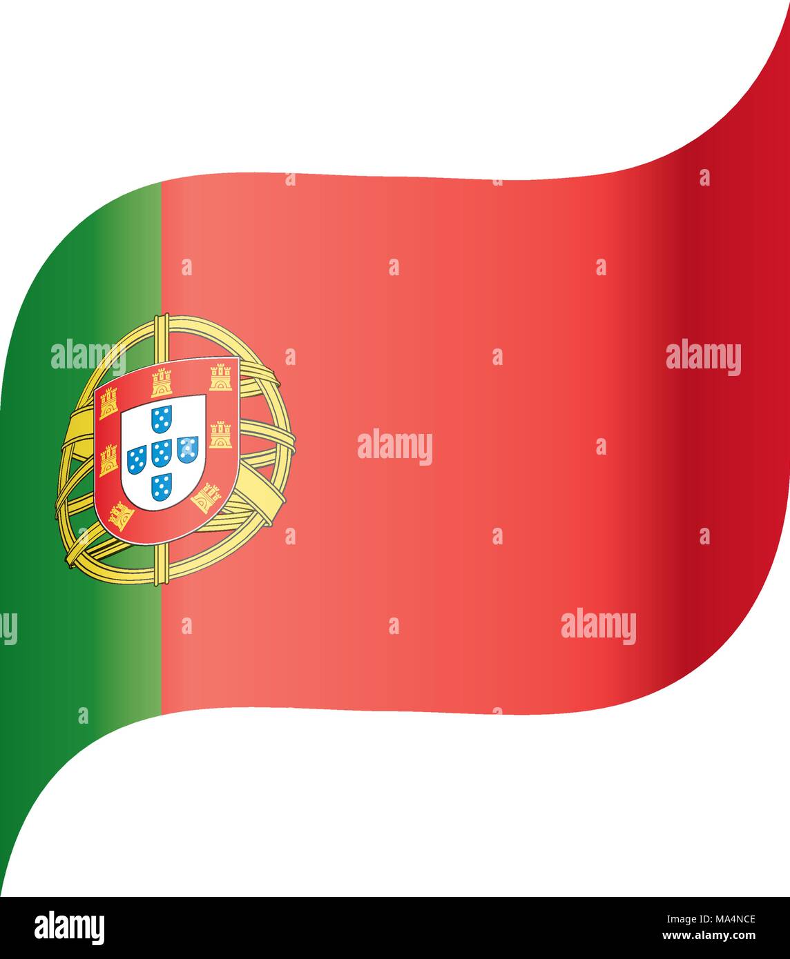 Portugal flag, vector illustration Stock Vector Image & Art - Alamy