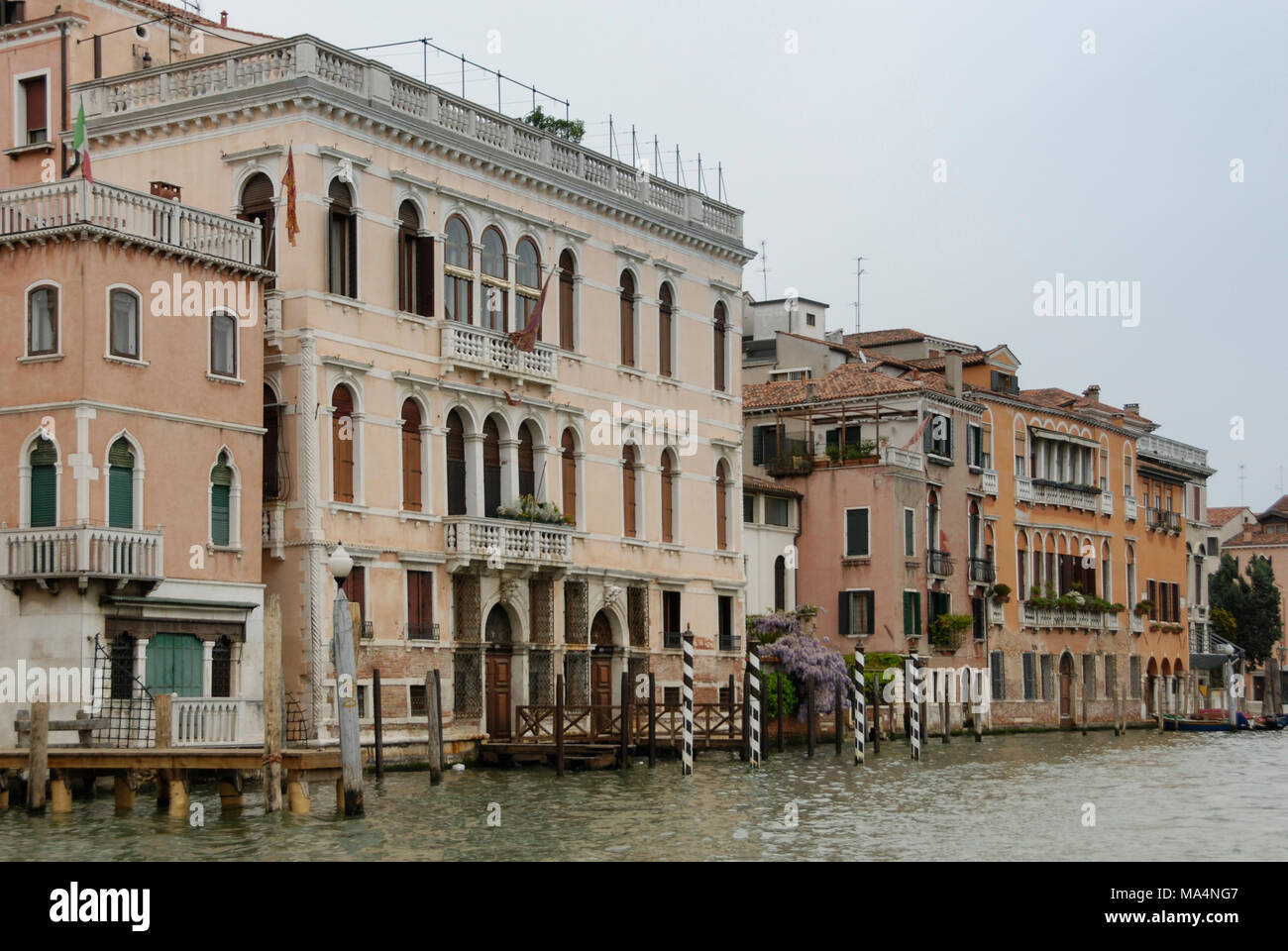 Colorful facades of old medieval and historical houses along Grand ...