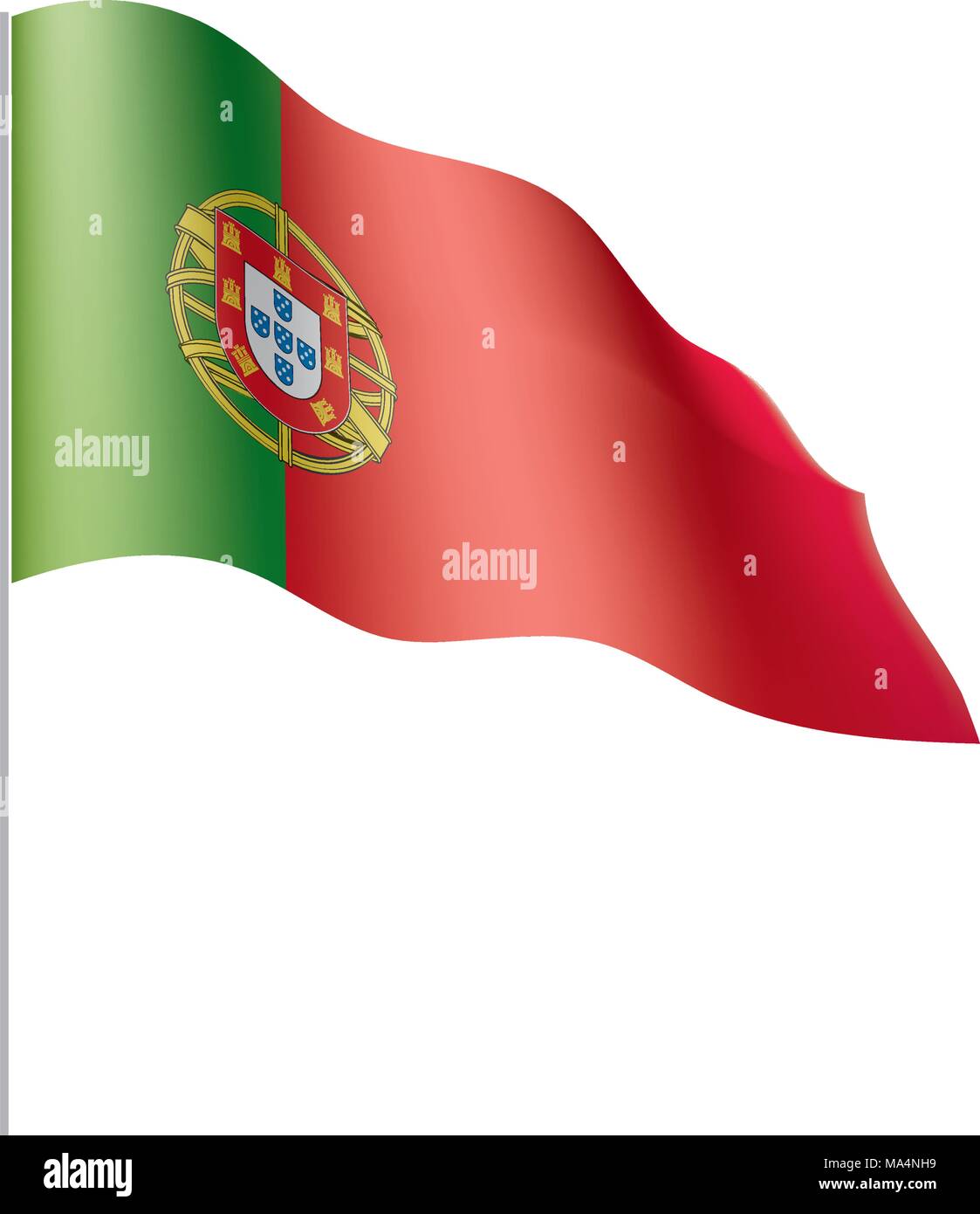 Portugal flag, vector illustration Stock Vector Image & Art - Alamy