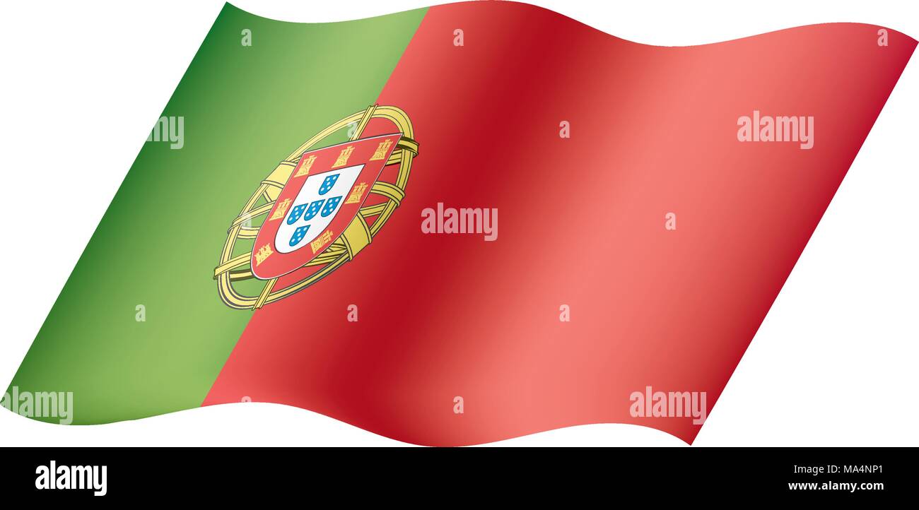 Portugal flag, vector illustration Stock Vector Image & Art - Alamy