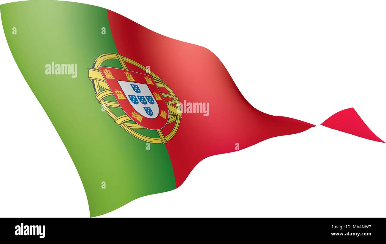 Portugal flag, vector illustration Stock Vector Image & Art - Alamy