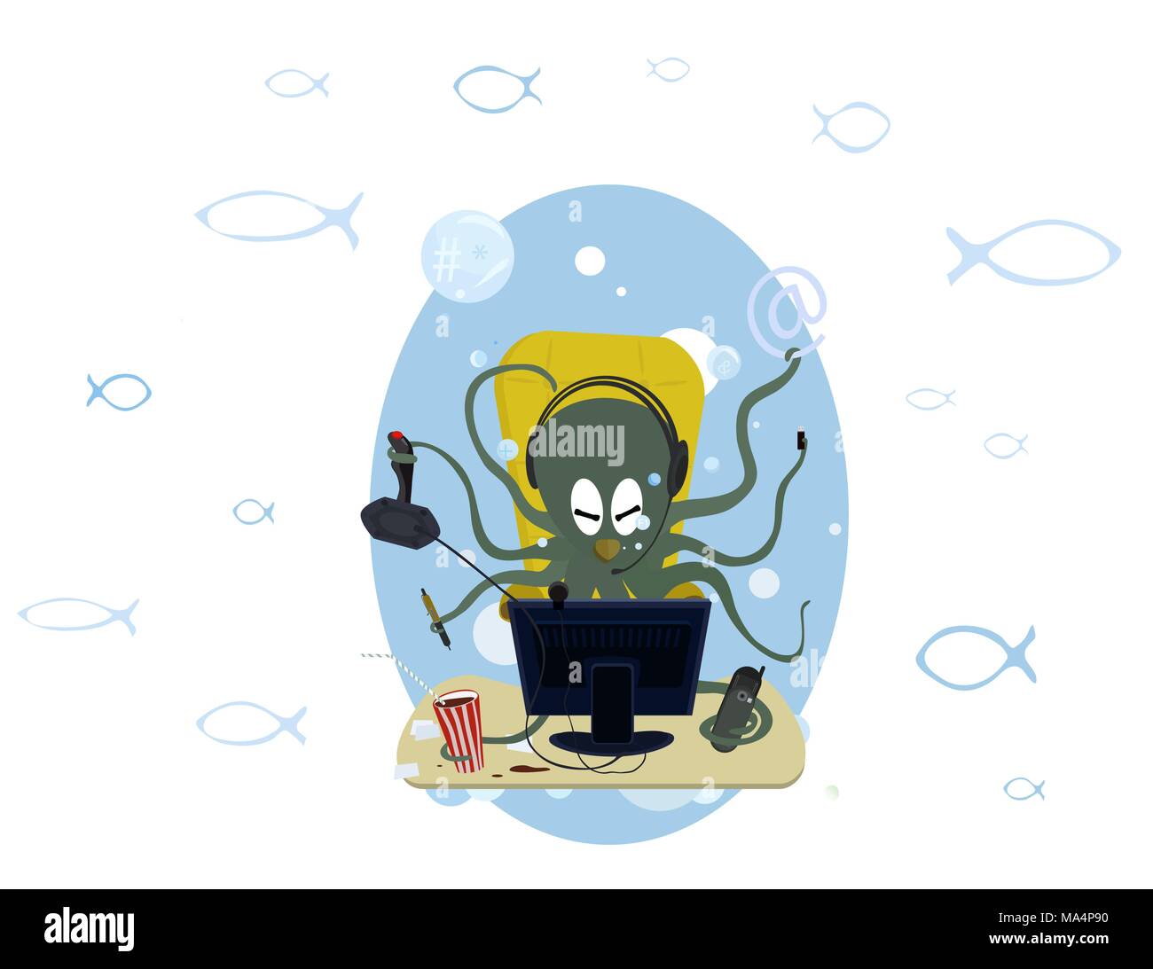 Workload funny Stock Vector Images - Alamy