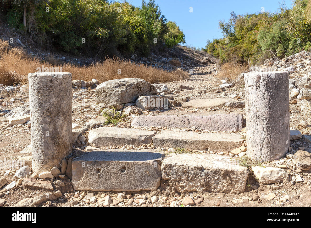 Ruins of ancient city of Aspendos in Antalya in Turkey Stock Photo - Alamy
