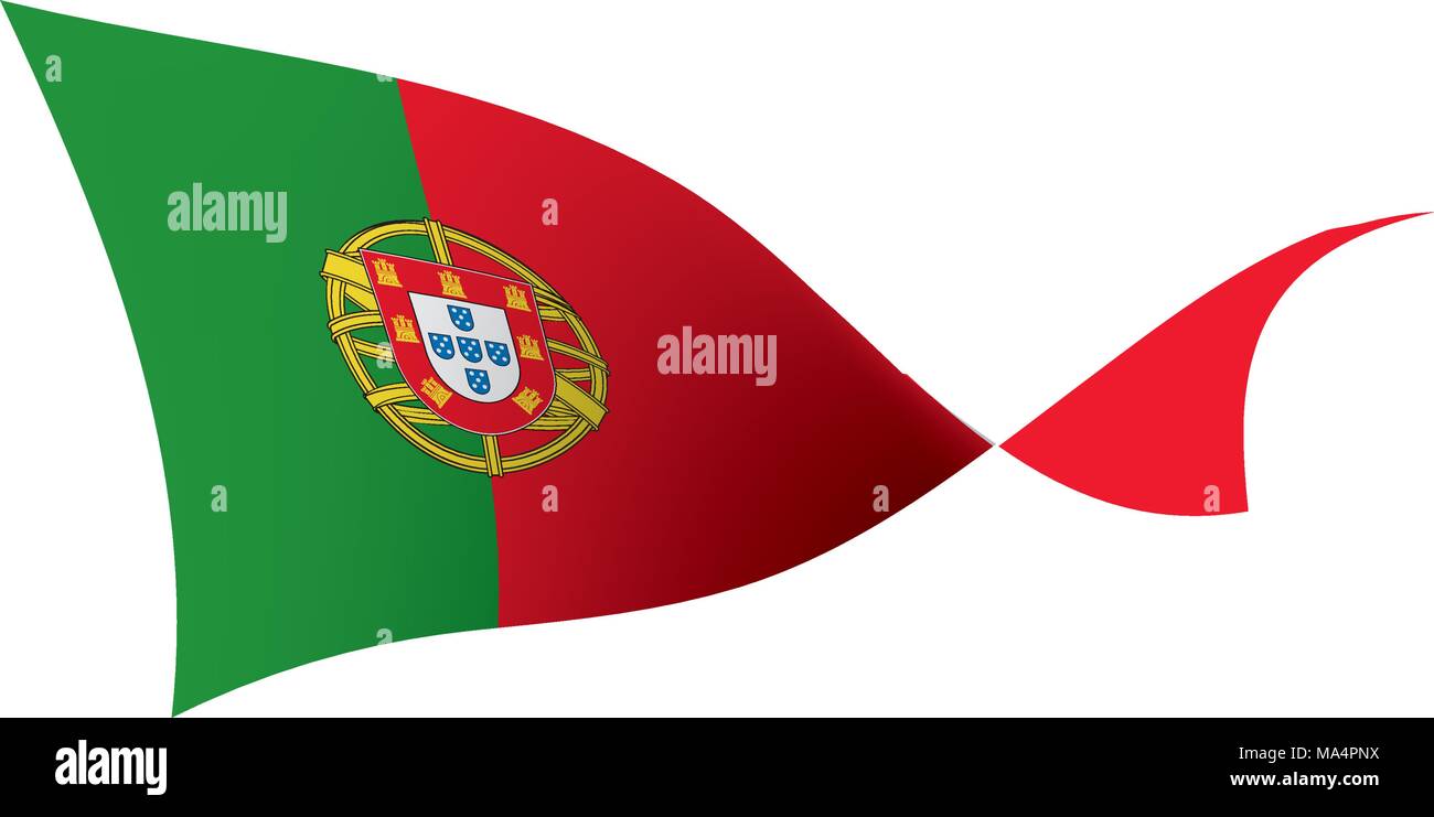 Portugal flag, vector illustration Stock Vector Image & Art - Alamy